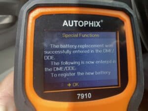 BMW Battery Registration - Diagnostic Scan Tool/Battery Replacement
